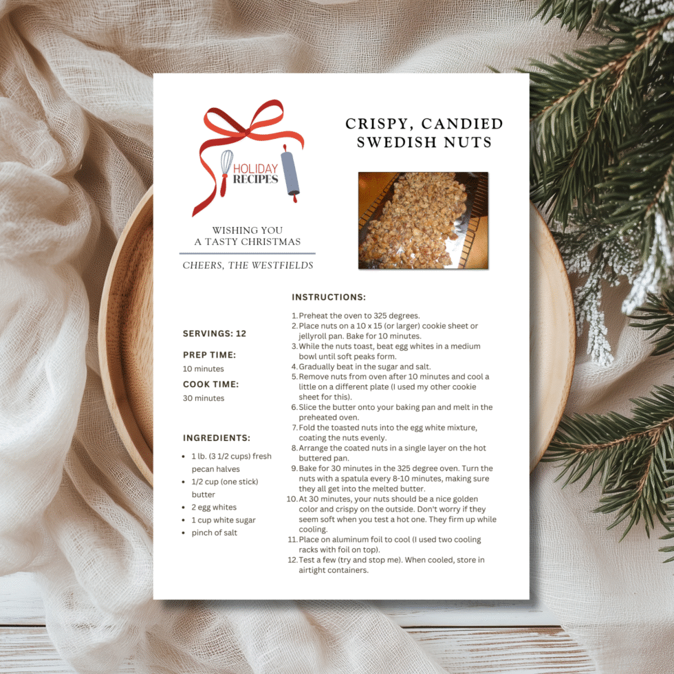 Swedish Nuts – A Tasty Treat for the Holidays - Barbara Casey